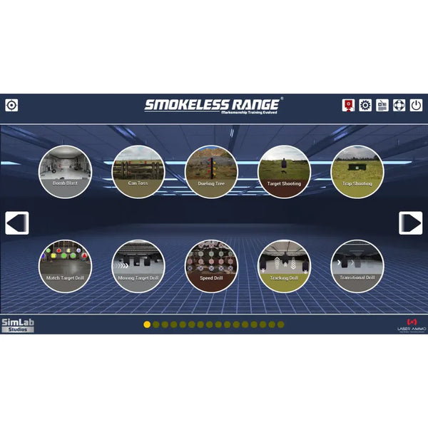 Firearms Trainer Simulator Combo | Smokeless Range + Software - DryFireMag
